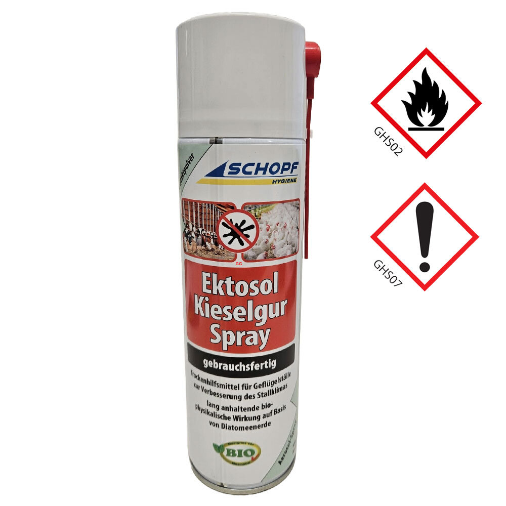 Ektosol Kieselgur Spray 500ml - Sprühfertige Diatomeenerde - GartenGa ...